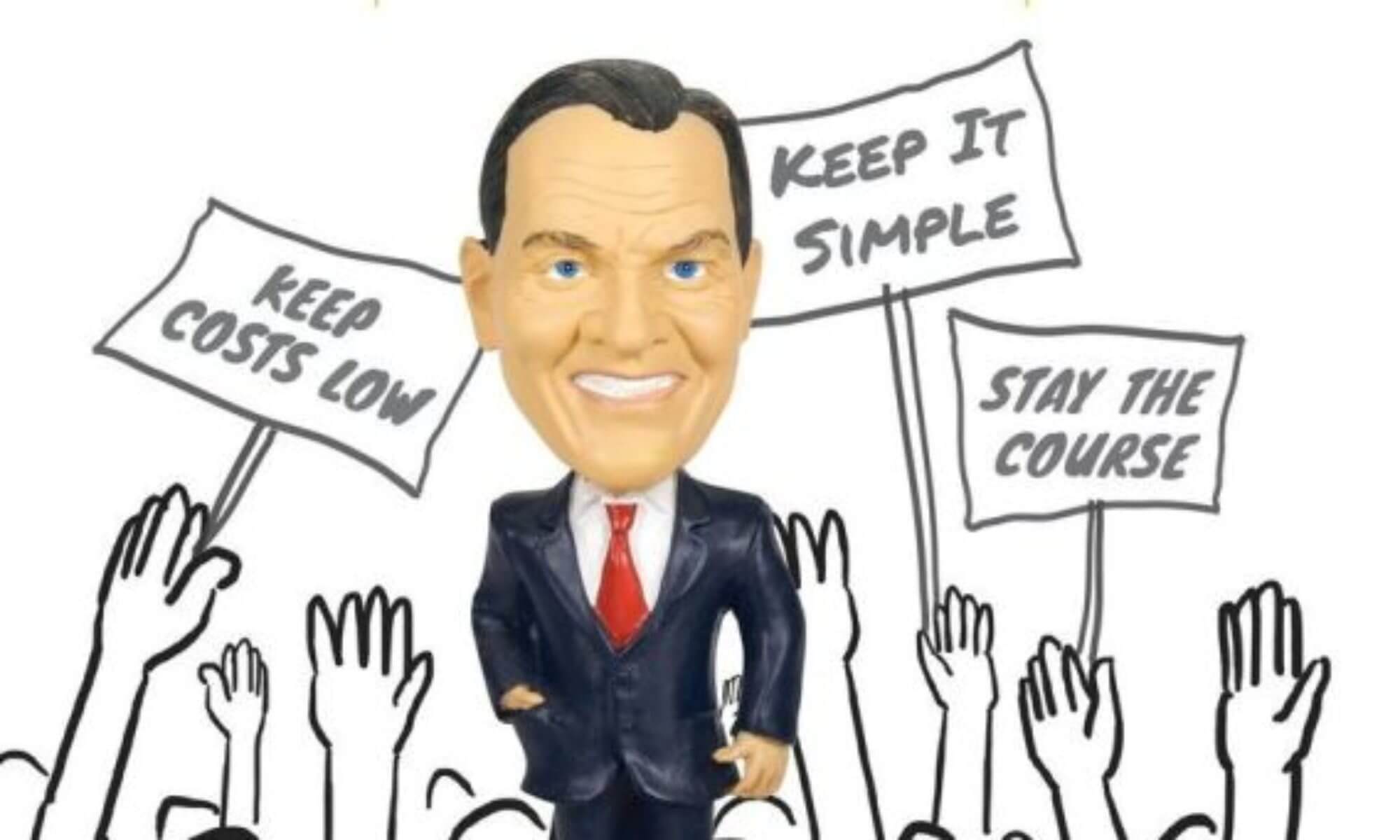 John Bogle → Padre de los fondos indexados y los Bogleheads